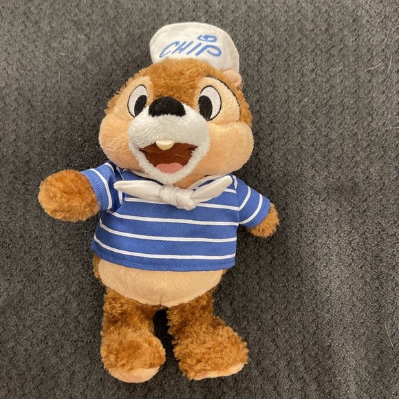Disney | Toys | Disney Cruise Chip Plush Stuffed Animal Blue White ...
